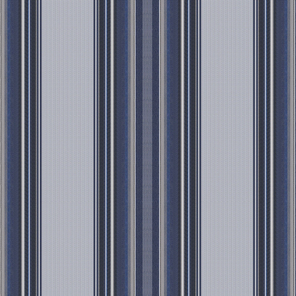 00395 – Docril Stripes Fancy Navy Stone – Citel Performance Fabrics